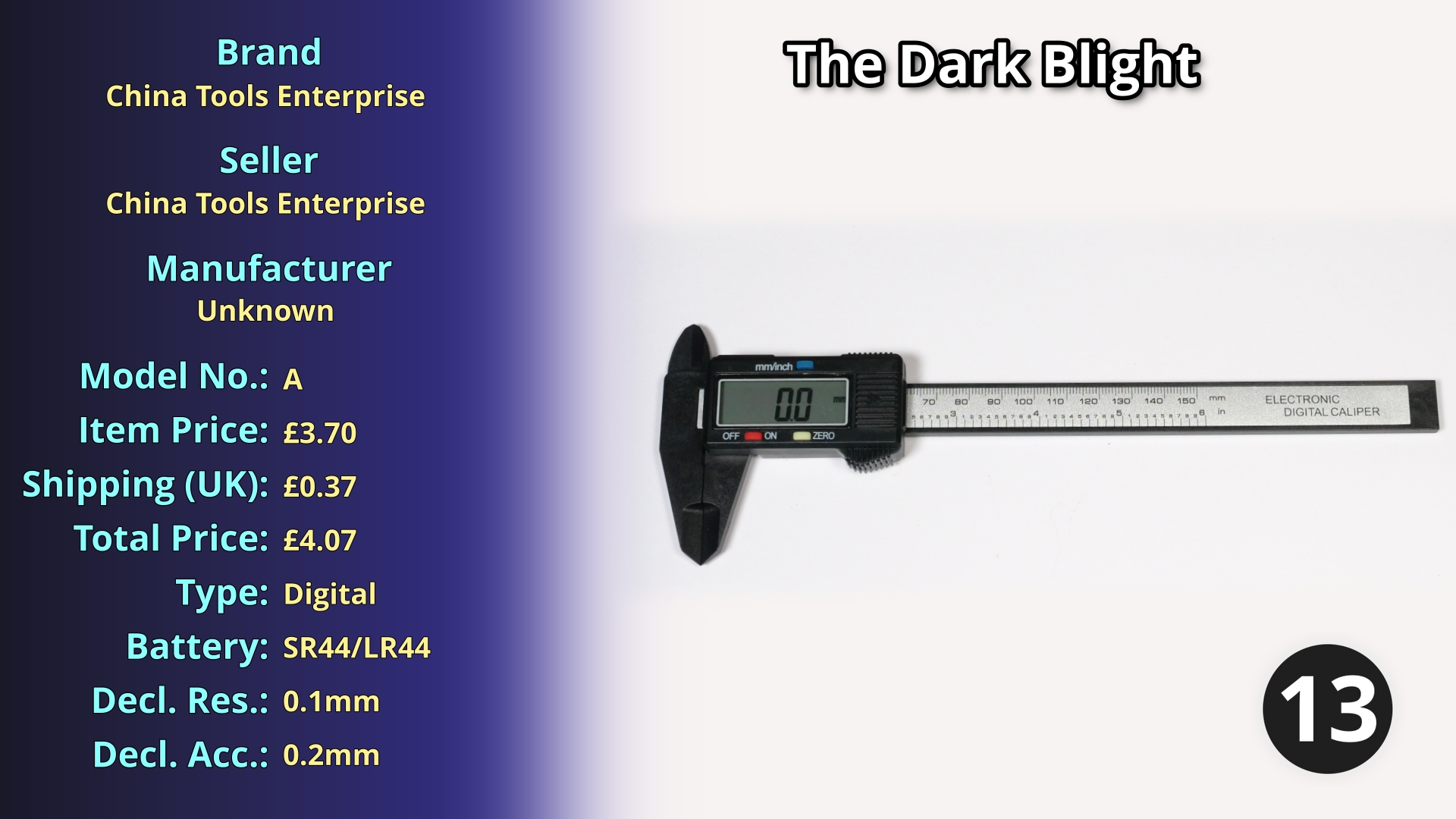 Measuring Callipers Tested $1 to $40, Which are the best? - Vector 3D
