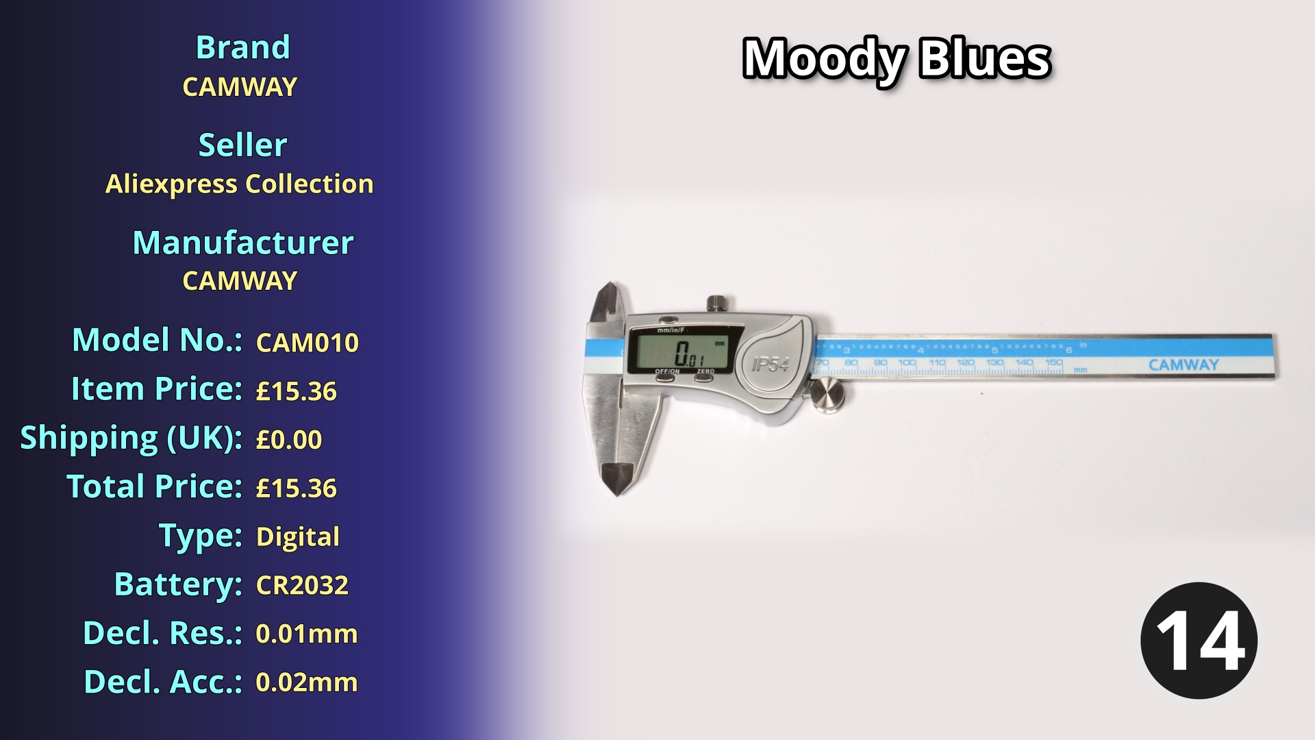 Measuring Callipers Tested $1 to $40, Which are the best? - Vector 3D